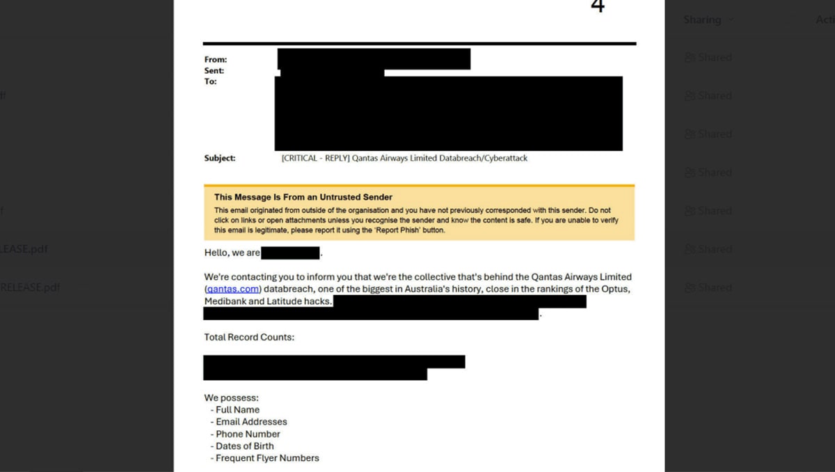 Qantas hack: Court documents reveal scope of communications between hackers and the Flying ...